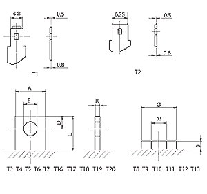 Terminal and Position - Accu Battery